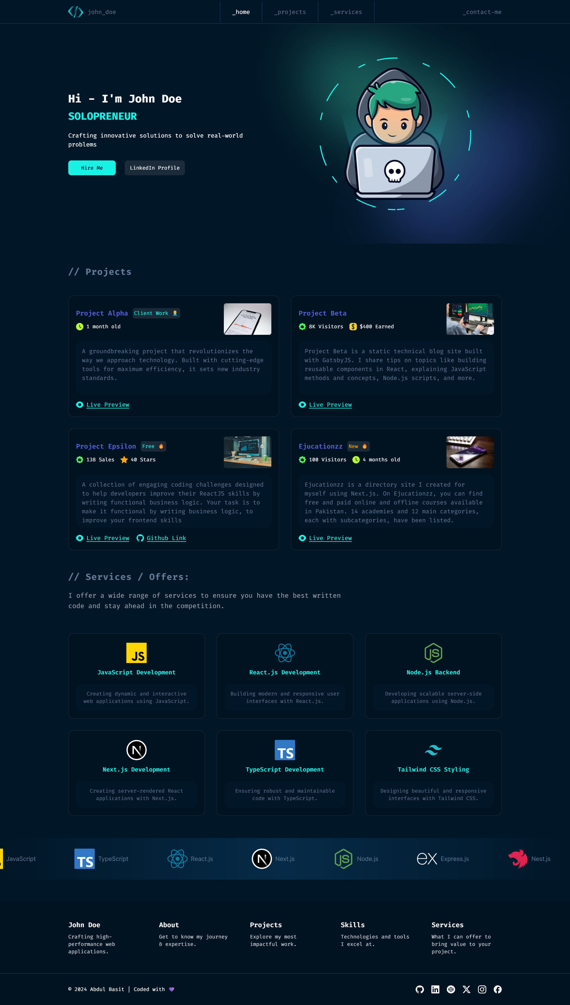 FlexyDev - Next.js Developer Portfolio Template FlexyDev - Next.js Developer Portfolio Template